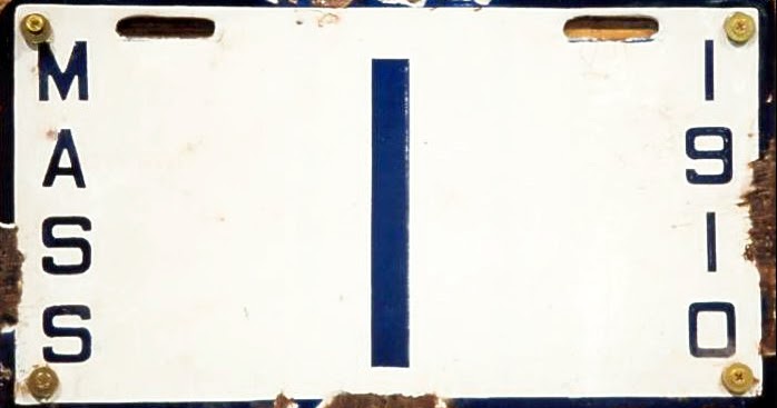 Just A Car Guy: The first license plate in the US was "1", issued in ...