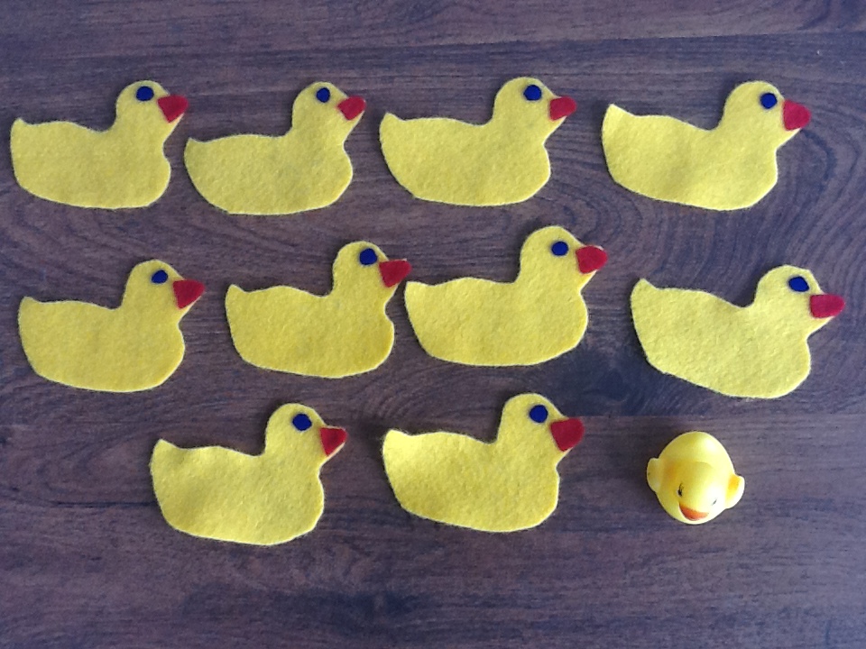 Felt Board Ideas: 10 Little Rubber Ducks Felt Board Story by Eric Carle