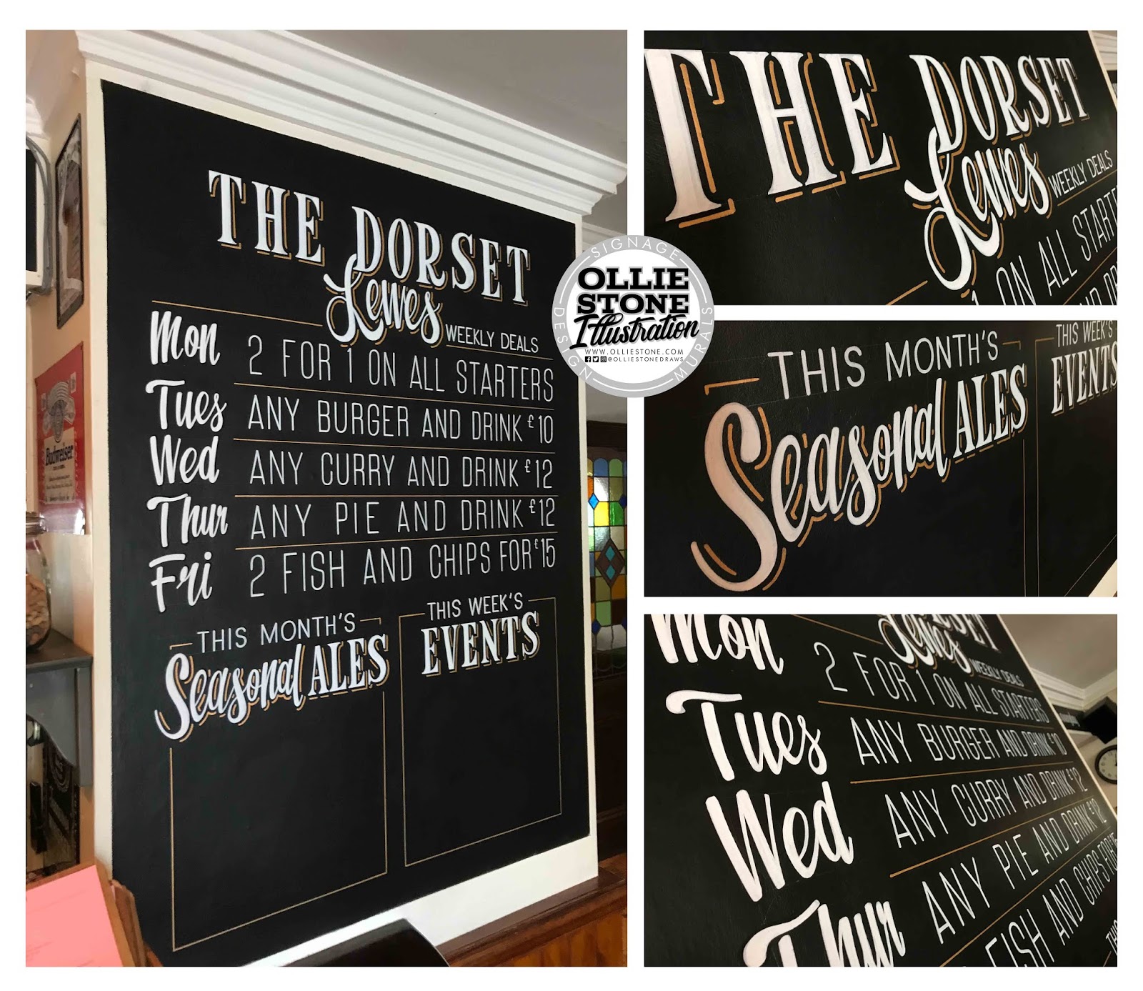 Blackboard Sign Writer by Ollie Stone: Chalkboards, blackboards and ...