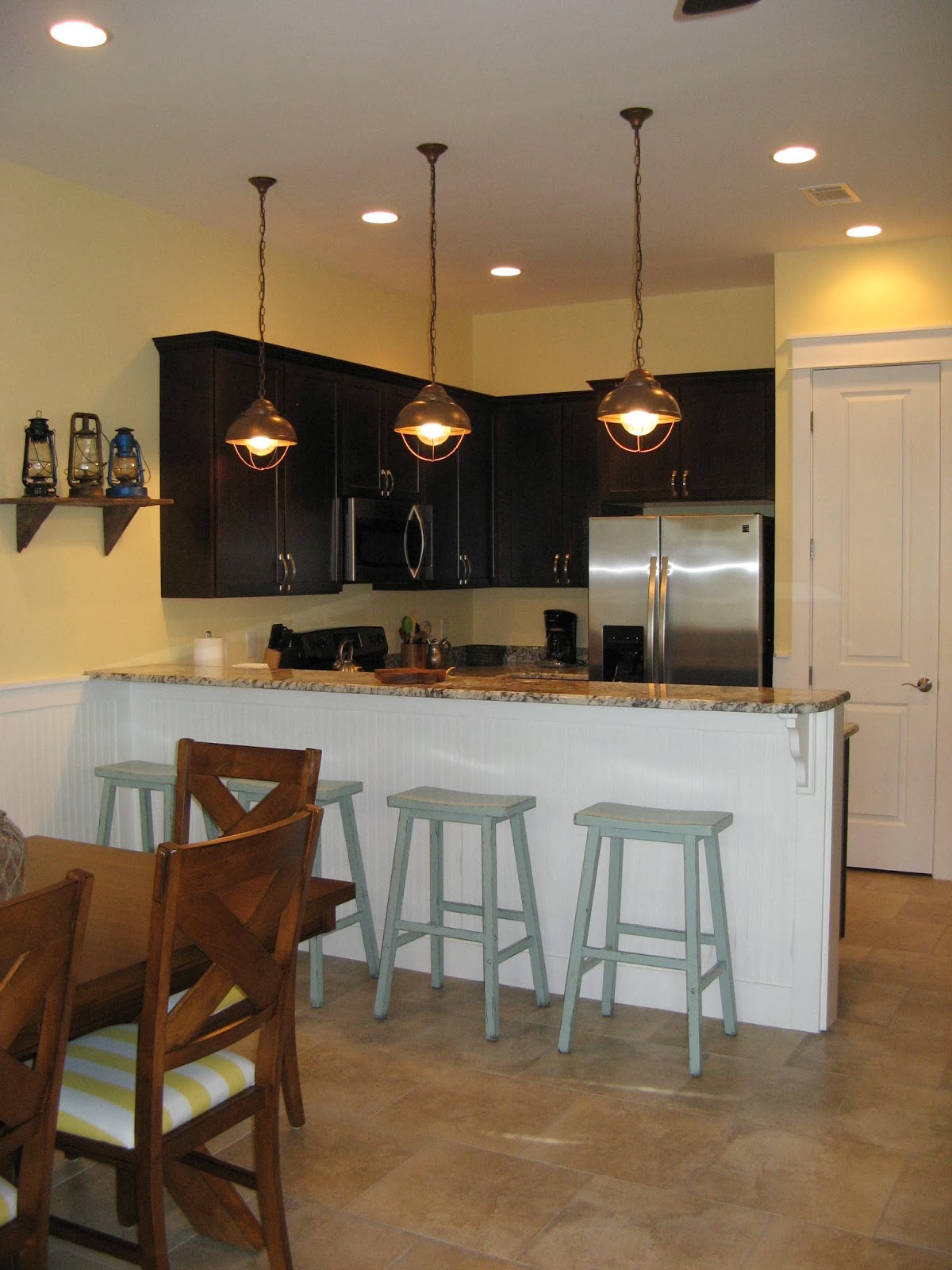 Susan Snyder: BAR STOOLS - DISTRESSED PAINTED