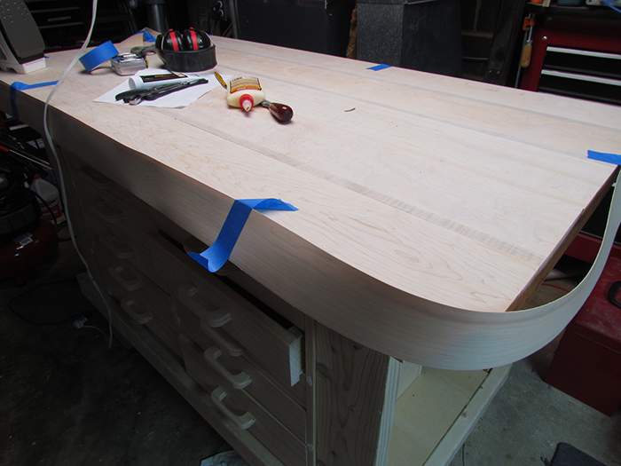 Veneer Edge Banding and Homebrew Varnish Finish for DIY Workbench ...