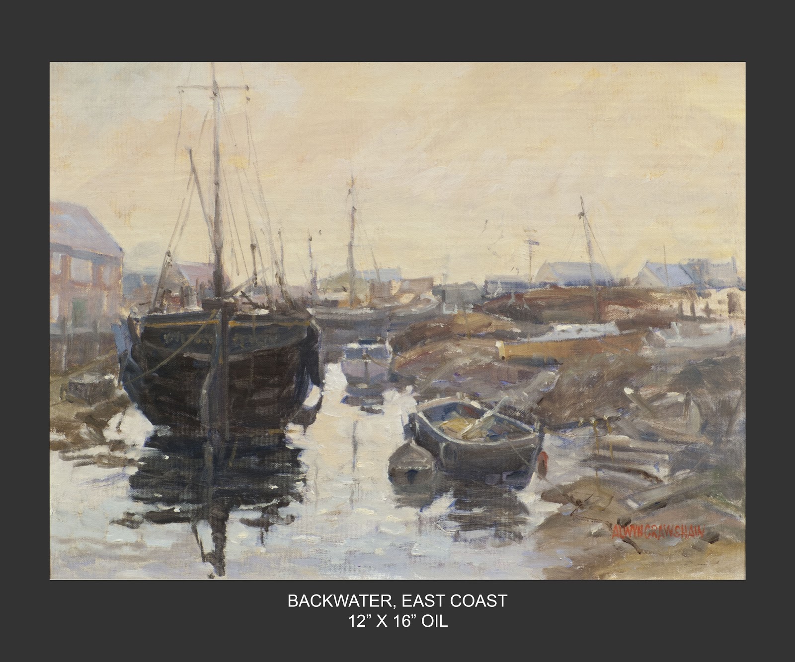 Alwyn Crawshaw Fine Art: Thames Barge, near Malden, Essex