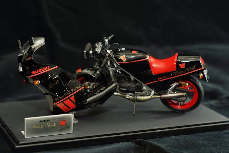 Only One Hobby: 專業 模型電單車 雙星 TAMIYA SUZUKI 1比12 RG 250 walter wolf special version 完成