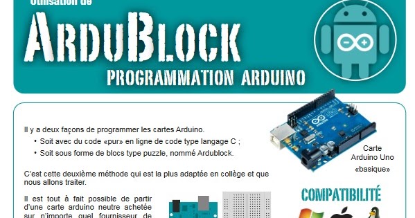 TEchNO NeWs 2050: ArduBlock : programmation carte Arduino