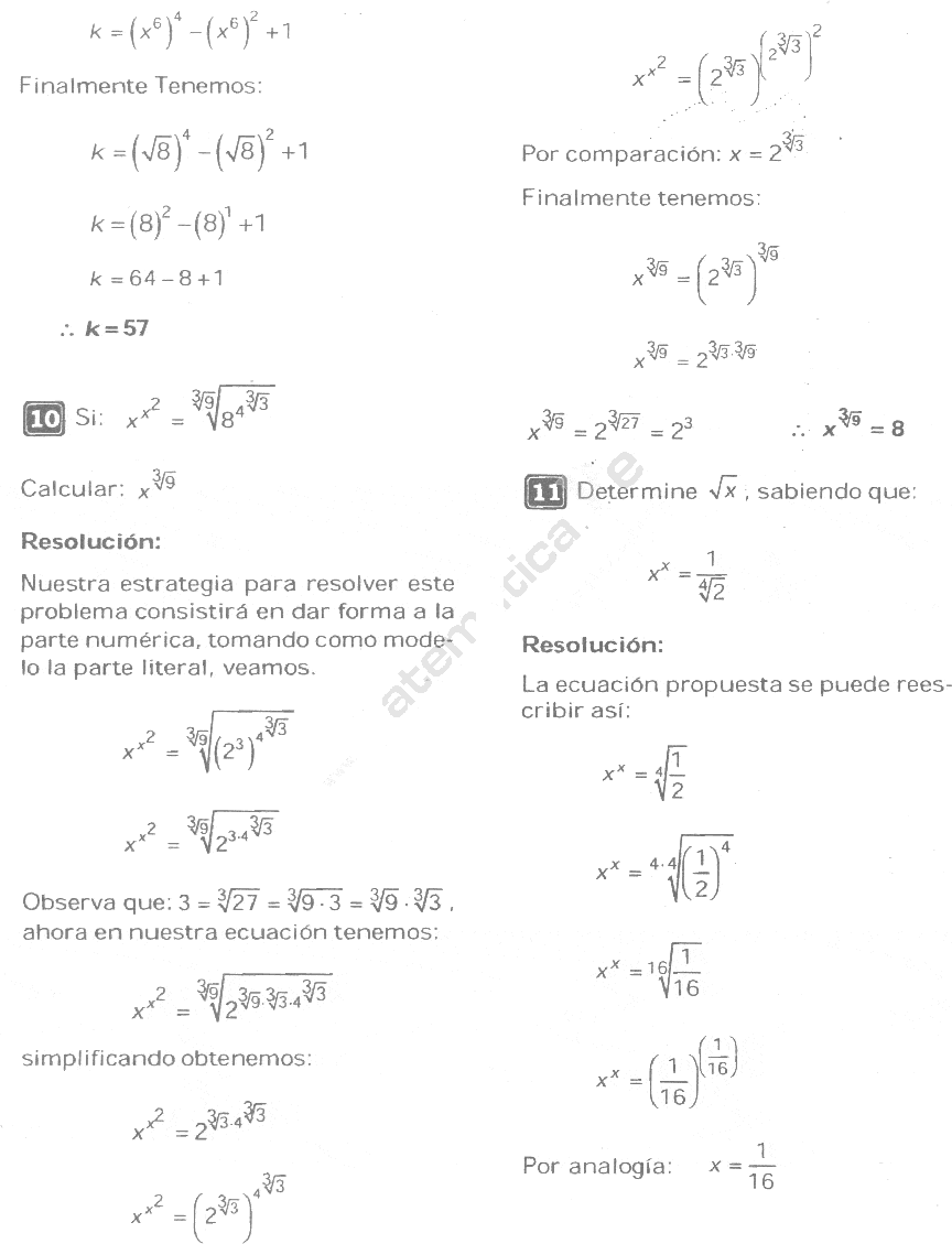 EXPONENTES DE SECUNDARIA EJERCICIOS DESARROLLADOS