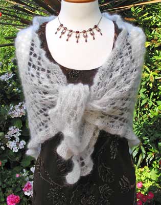 free knitting pattern: new rectangular knitting shawl patterns