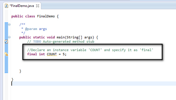 Selenium-By-Arun (Powered by TutorialsNinja.com): 91. 'final' instance ...