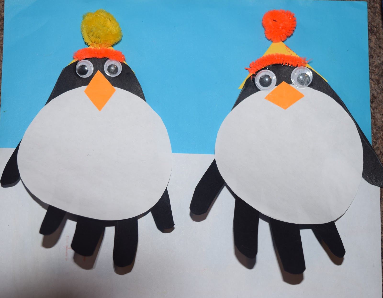 Sindhu's cocoon: Paper Penguin Craft