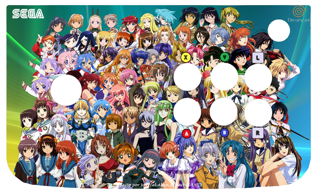 CHC Arcade Anime Custom Layout Art: Layout Art de Arcades (Dreamcast)