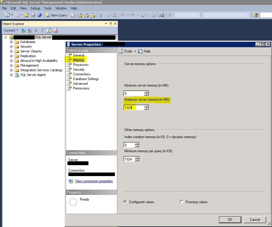Dynamics 365: Learn in doing: How to Limit SQL's Memory usage
