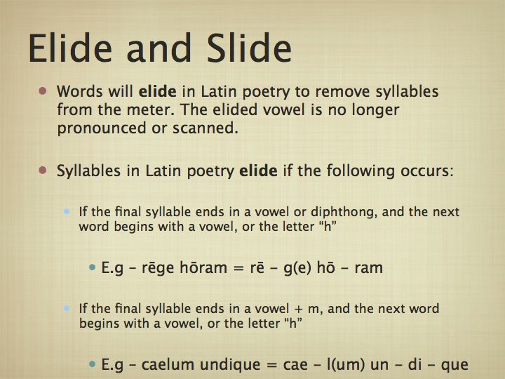 Magistra Goetz's Latin Lounge: How To Guide on Scansion