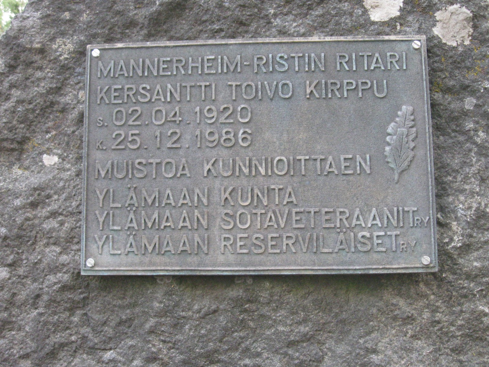 Willimiehen jäljillä: Lappeenranta / Ritari Kirpun muistomerkki