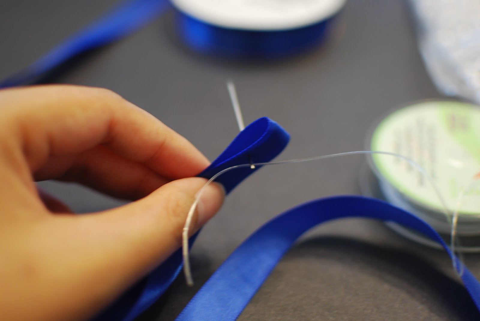 Simply Pinspirational: DIY Pearl Ribbon Bracelet