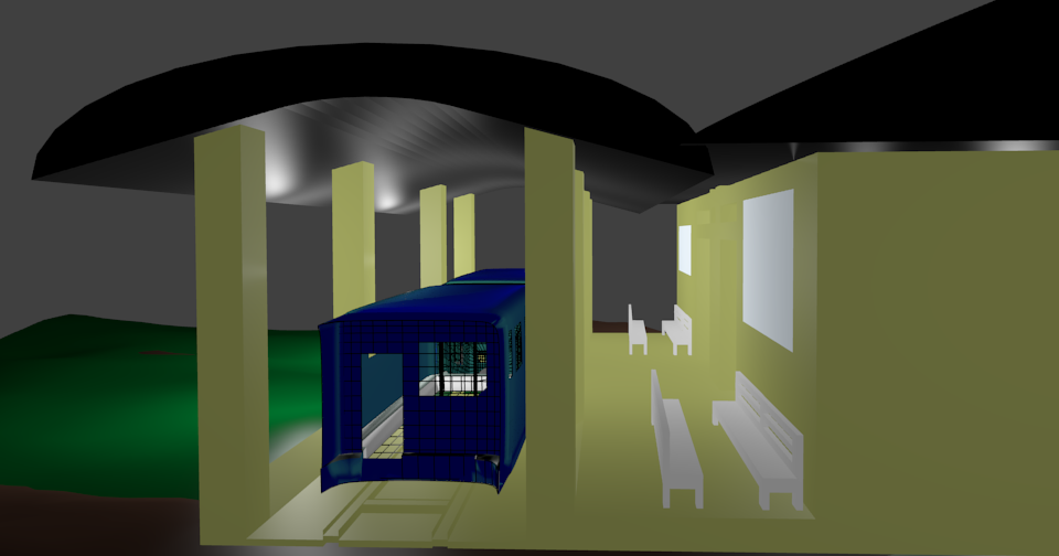 TEDI MM B *blog*: membuat model 3D Stasiun Kereta Api Beserta Kereta Apinya