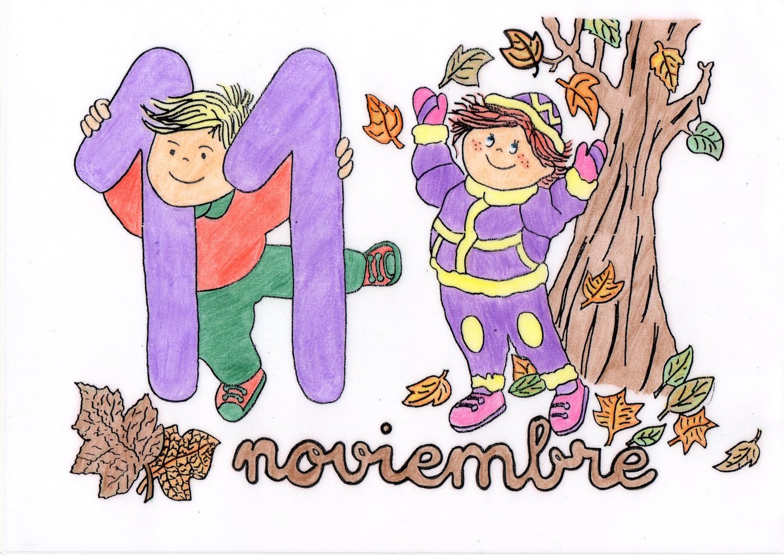 Dibujos de los meses del Año ~ Dibujos para Niños