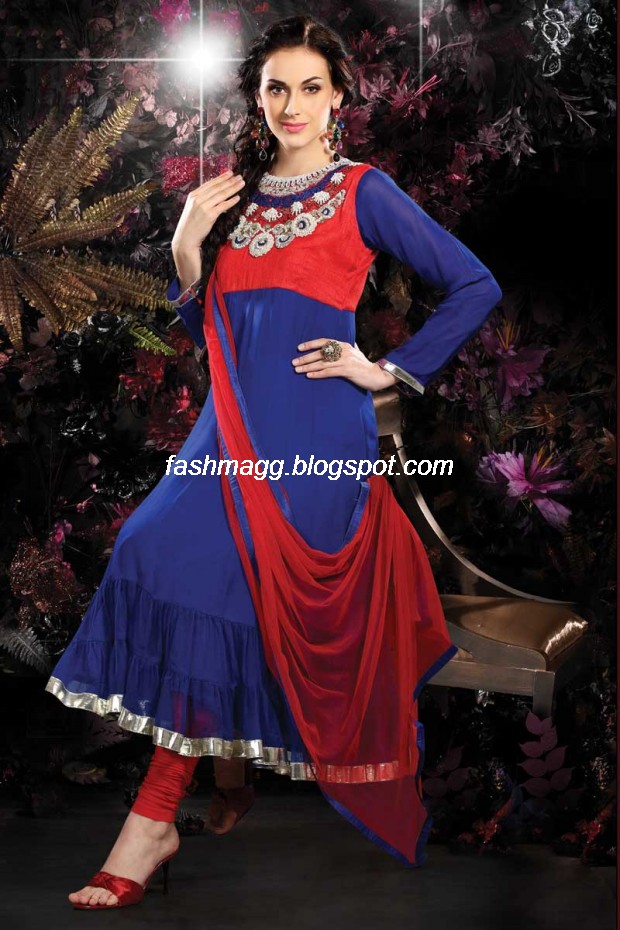 Fashion & Style: Indian Anarkali Traditional Frock Design-Anarkali ...