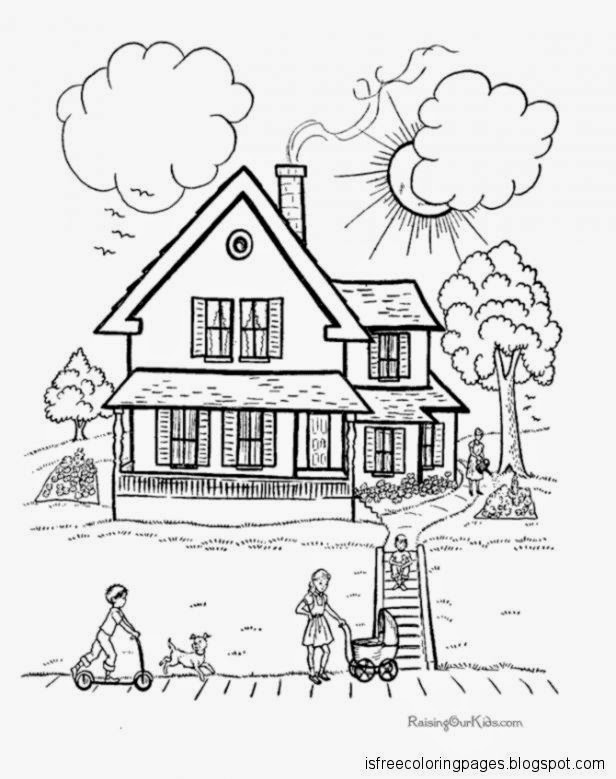 Houses Coloring Pages