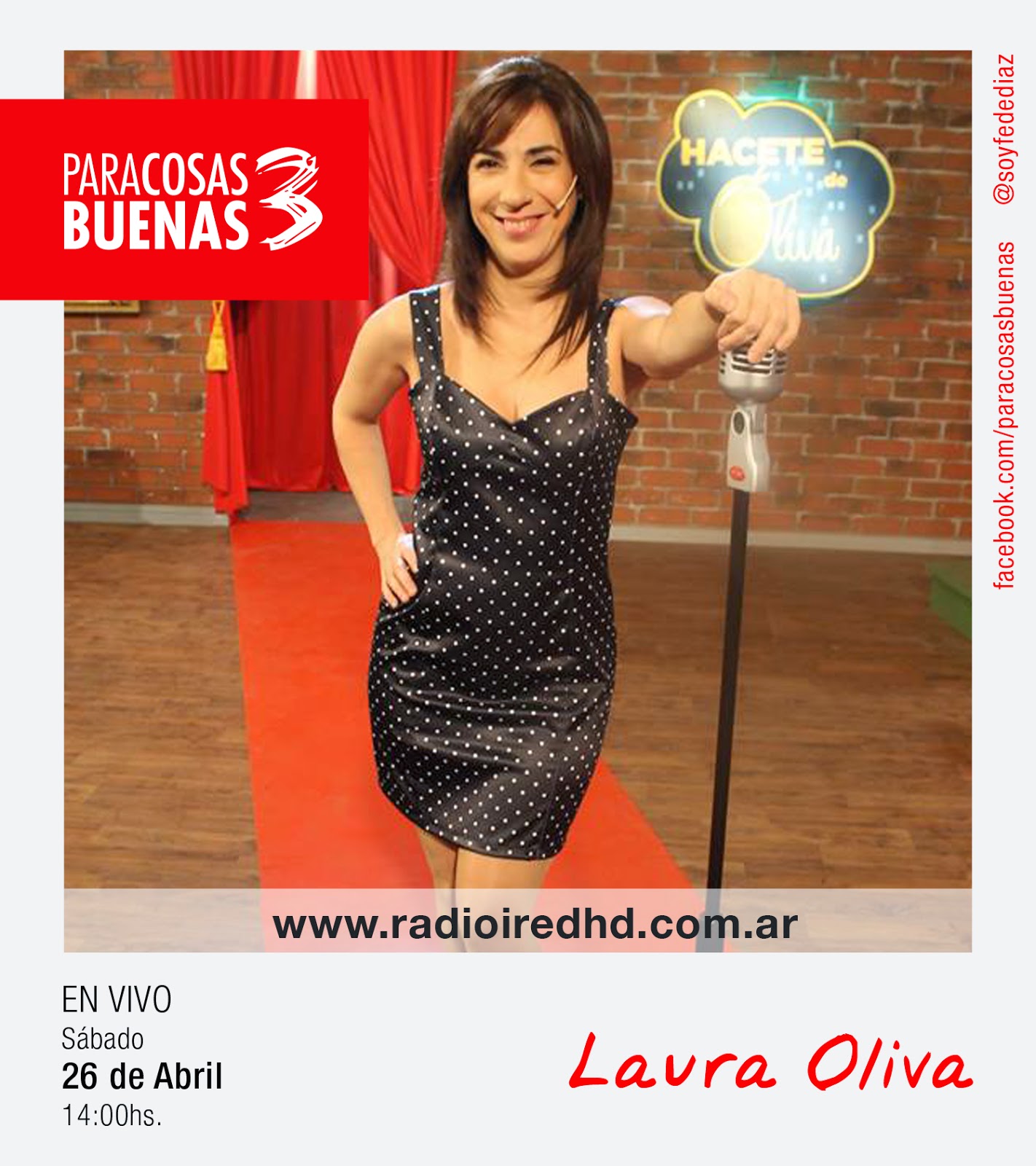 PARA COSAS BUENAS: LAURA OLIVA estuvo en "PARA COSAS BUENAS"