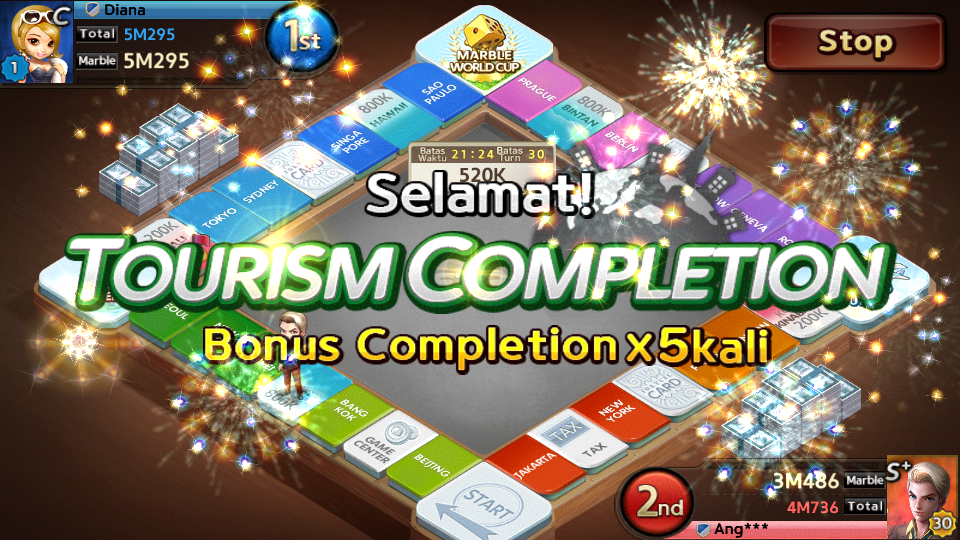 gamer4now: Pengenalan Line Let's Get Rich (World Map)