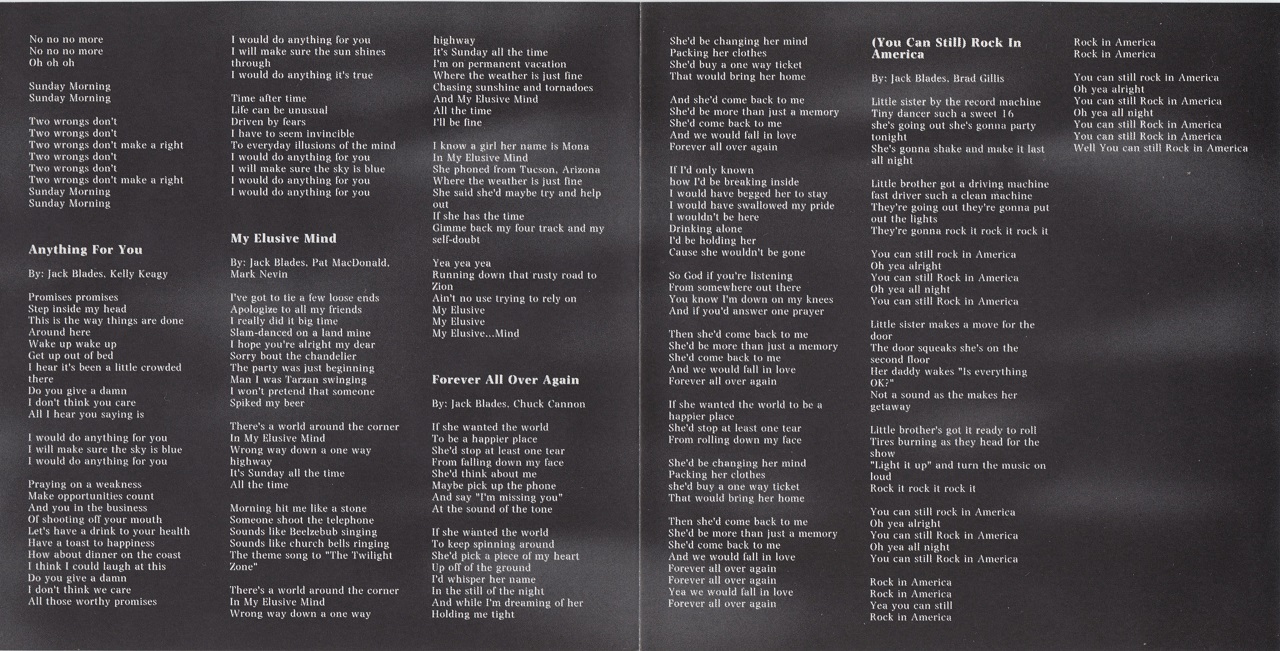 Cries from the Quiet World: Night Ranger "Neverland"