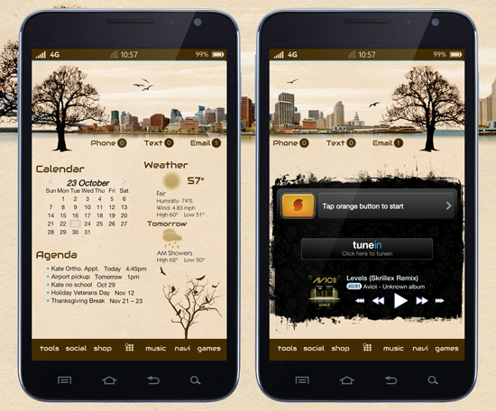 21 Inspirational Cool Android Home Screen Layouts |DasHing Hub