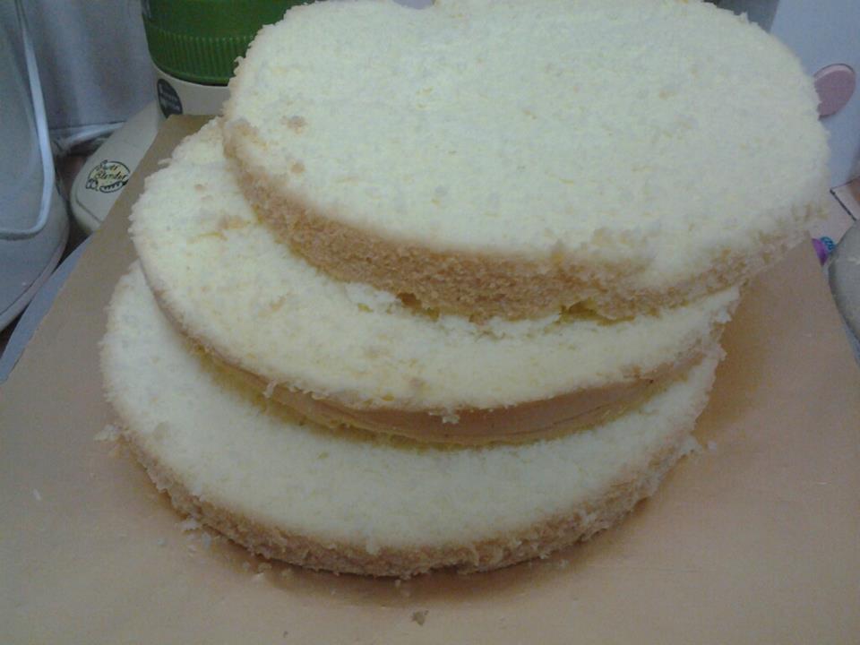 Dapur Chomey Aleen Aireish: CARA MEMOTONG KEK SPONGE GUNA BENANG