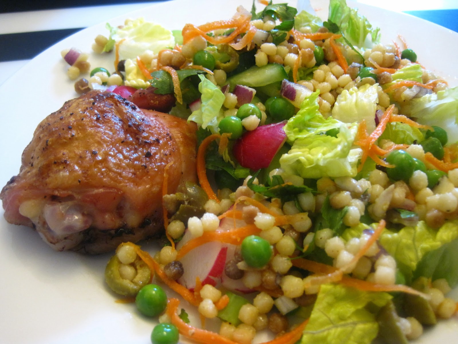 Lynne's Dinners : Fregola salad with chicken