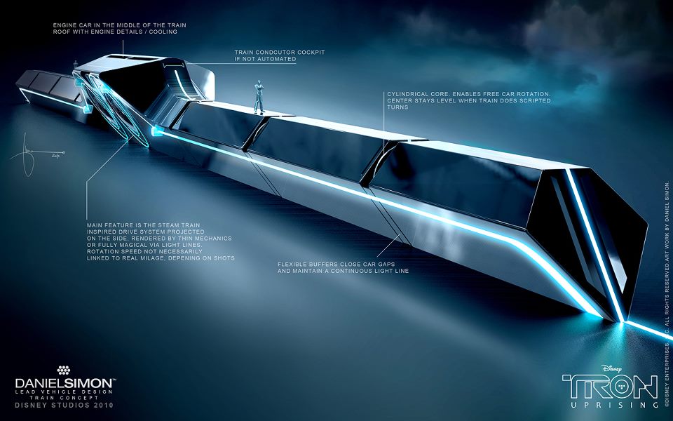 Fashion and Action: TRON Uprising Vehicle Concept Designs - Daniel Simon