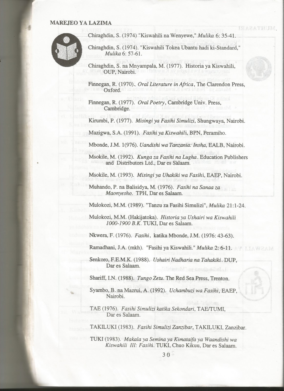 JAPHET MASATU BLOG: FASIHI YA KISWAHILI NI NINI