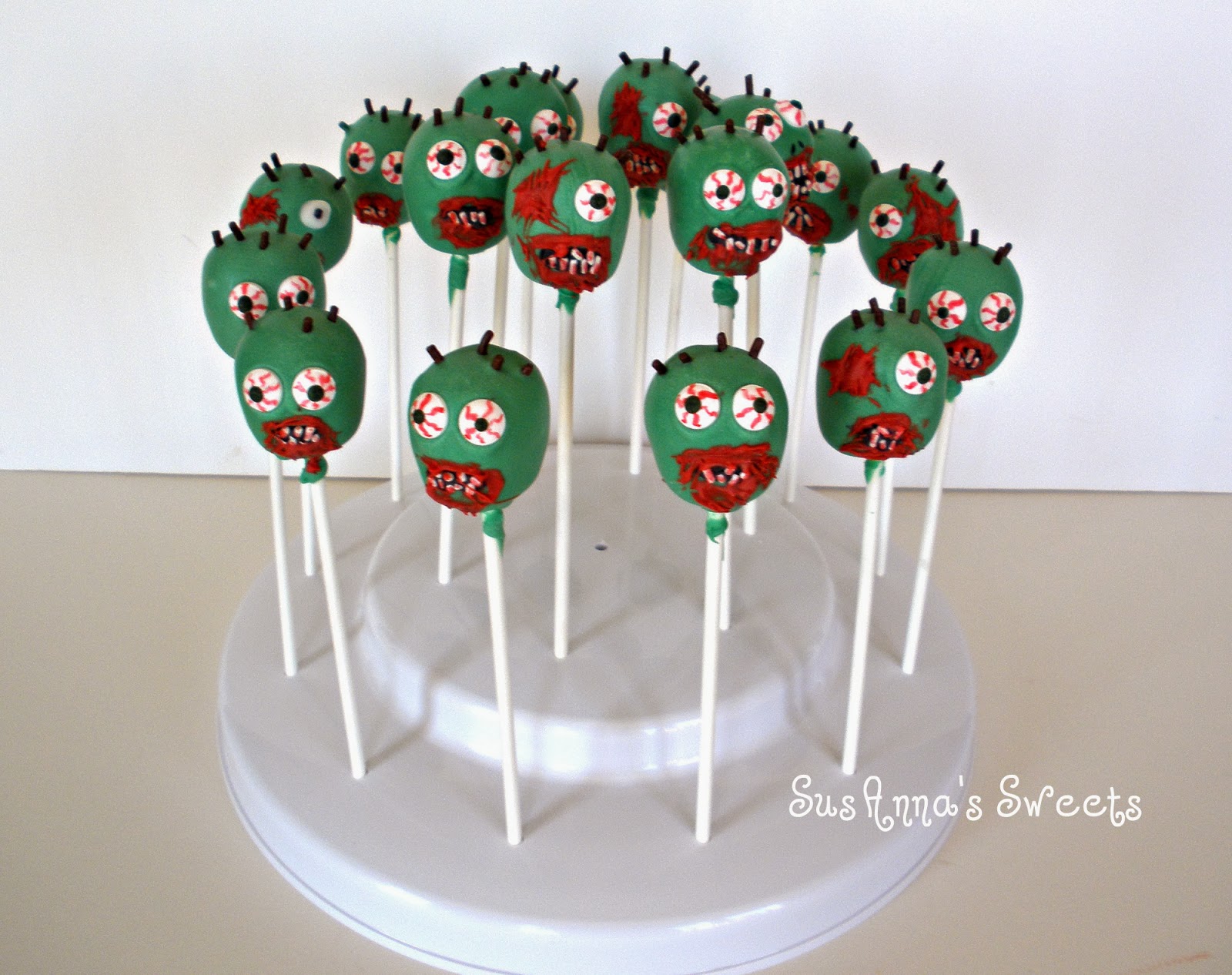SusAnna's Sweets: Step by Step Zombie Cake Pop
