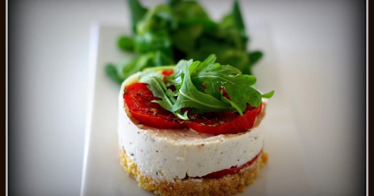 Mini Cheesecake au chèvre frais et à la tomate