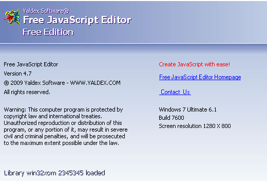 download Yaldex Javascript Editor Crack - iconfile