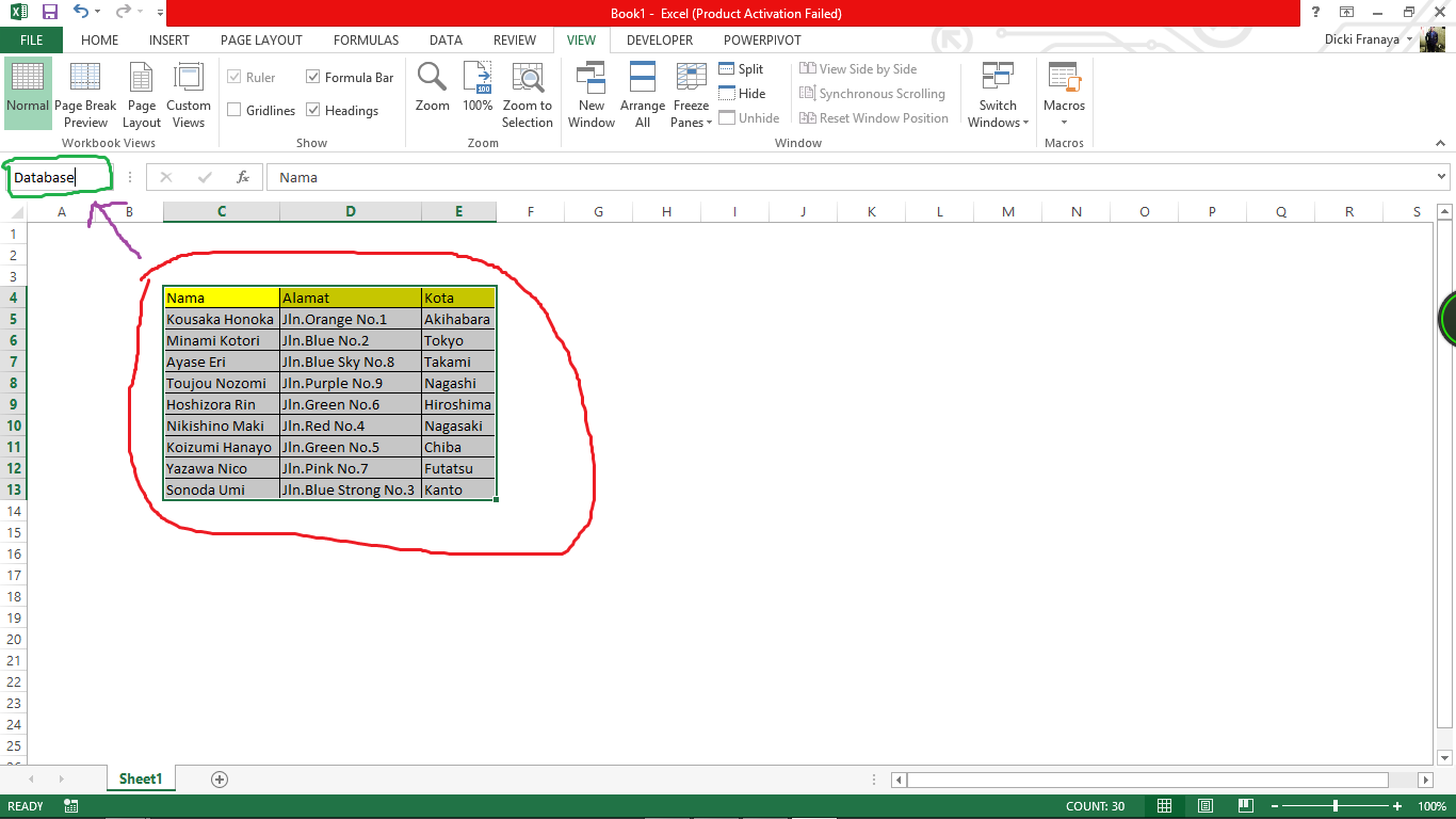 Dicki Franaya Tutorial Cara Membuat Mail Merge Part 2 Database Excel Dicki Franaya Tutorial Cara Membuat Mail Merge Part 2 Database Excel