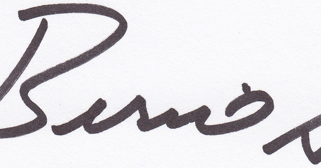 Reading Between the Lines: Analysis of Bernie Sander's signature