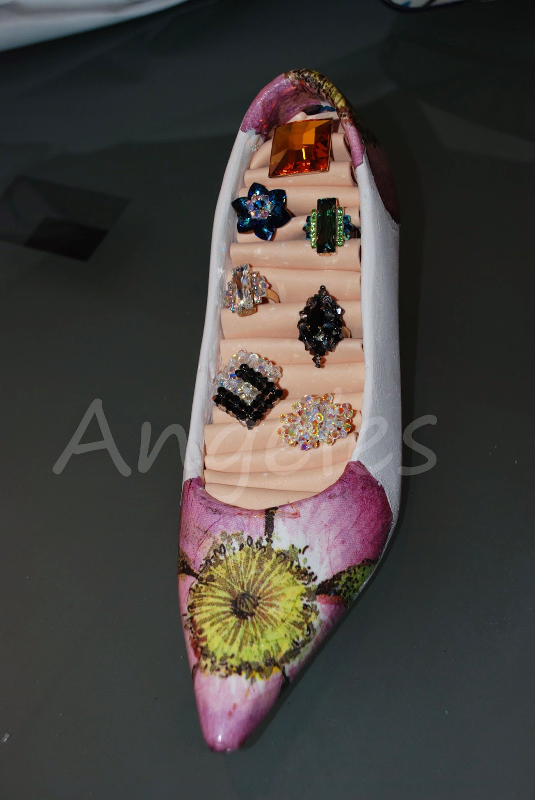 Tiempo de Crear y Compartir: Anillero en forma de Zapato