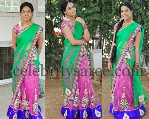 Anjali Rao Work Half Saree - Saree Blouse Patterns