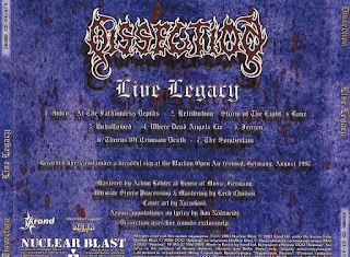Cries from the Quiet World: Dissection "Live Legacy"