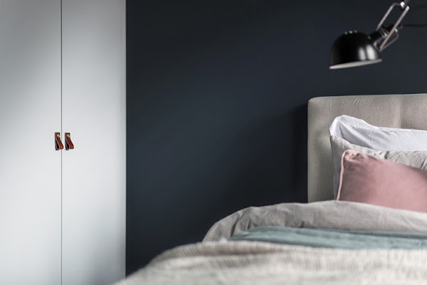 [Interior] 41 m² con paredes en azul plomo como protagonista | Decoración