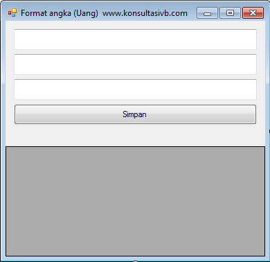 Bahasa VB: Membuat format angka - uang dalam vb.net