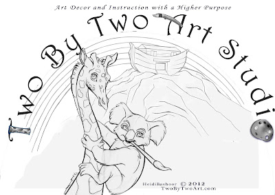 Two By Two Art Studio: Free Drawing Lesson Coloring Contest
