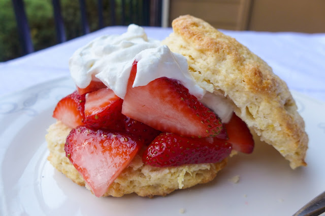 Dimples & Delights: Strawberry Shortcake Scones