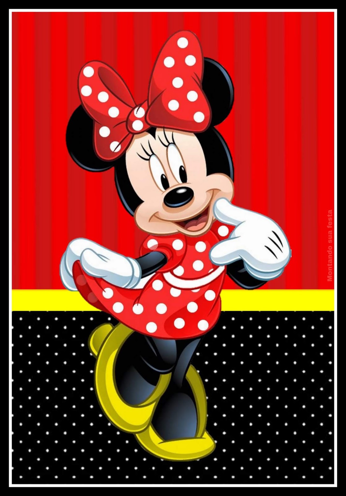 Kit Decorativo Minnie Vermelha