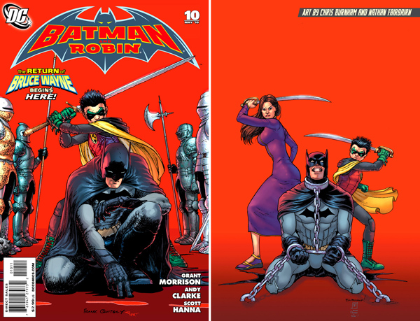 I love comic covers: Homage: Batman and Robin #10 / Detective Comics v2 #19