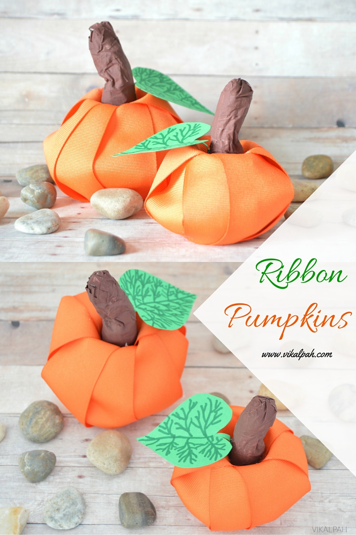 Vikalpah: How to make Ribbon Pumpkins