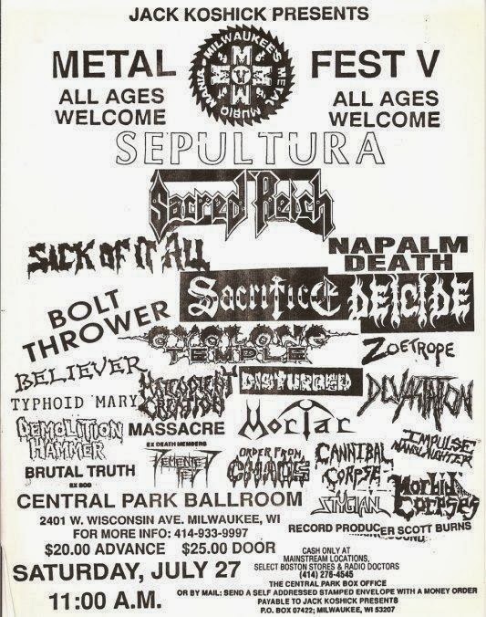 White Shirt Brigade: Shared necrohell- The best of Death Metal flyer art