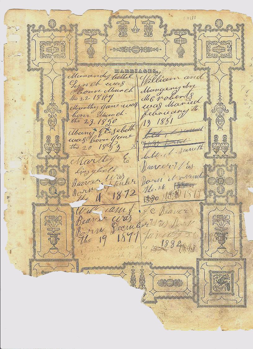 The Beavers Family Tree