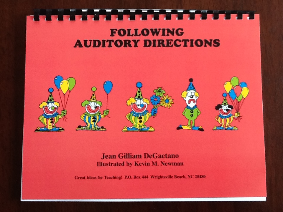 Word Nerd Speech Teach: {Review} Following Auditory Directions