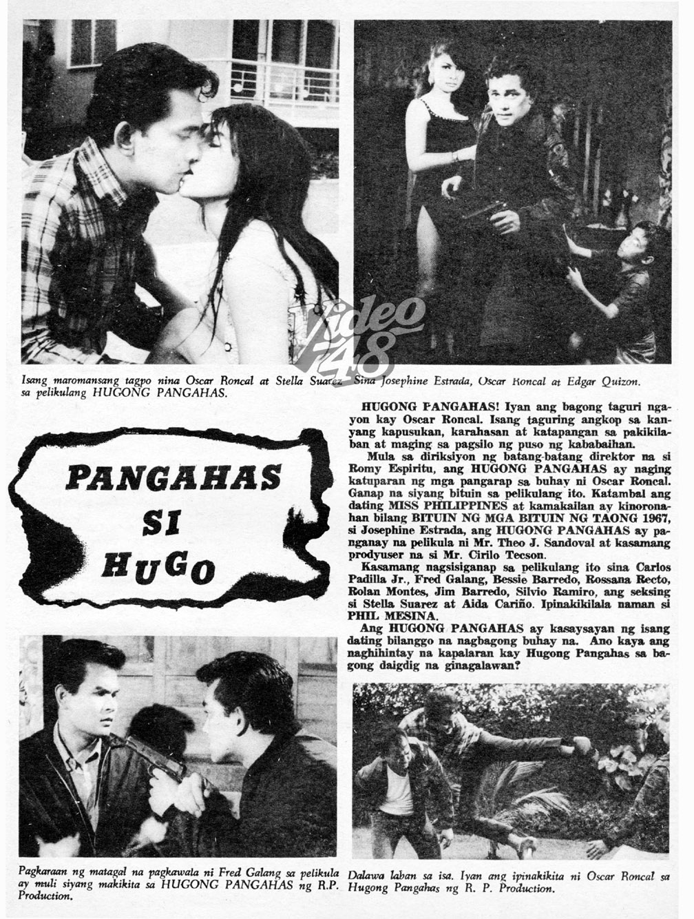 Video 48: THE SIXTIES # 1010: OSCAR RONCAL (IN THE TITLE ROLE ...