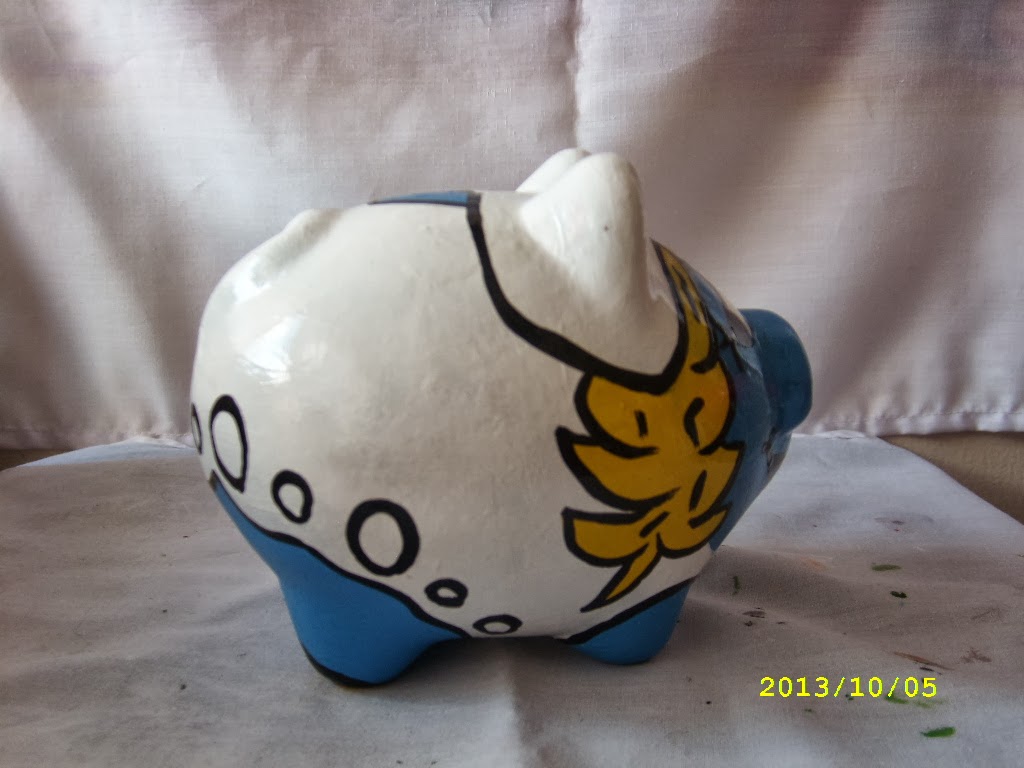 Mega-Marrana Pintada "Pitufina" - Mega Marranos pintados