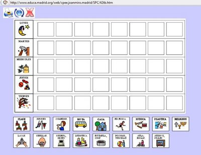 El autismo: Actividades semanales